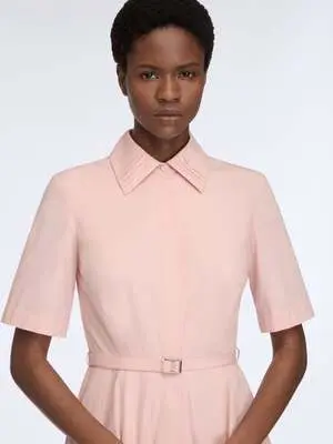 EMILIA WICKSTEAD Rubie Dress In Light Cotton Poplin - Pink