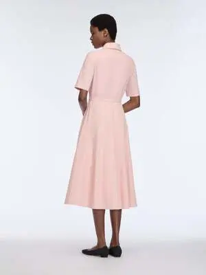 EMILIA WICKSTEAD Rubie Dress In Light Cotton Poplin - Pink