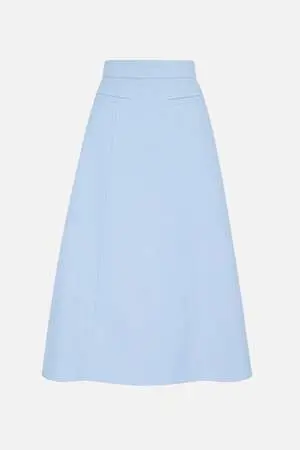 EMILIA WICKSTEAD Wilder Skirt In Icy Denim - Blue