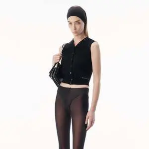 Alexander Wang Continuous Placket Tank Top Cardigan