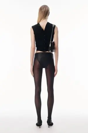Alexander Wang Continuous Placket Tank Top Cardigan