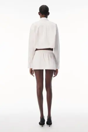 Alexander Wang Gathered Button Down Shirt With Tank
