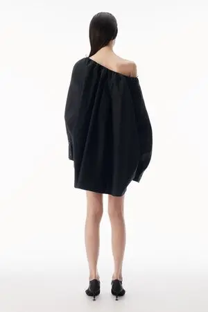 Alexander Wang Bungee Scoop Neck Mini Shirt Dress