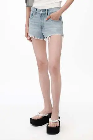 Alexander Wang Crystal Hotfix Logo Pocket Relaxed Short