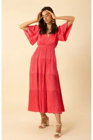 Hale Bob Angie Charmeuse Maxi Dress - Blue