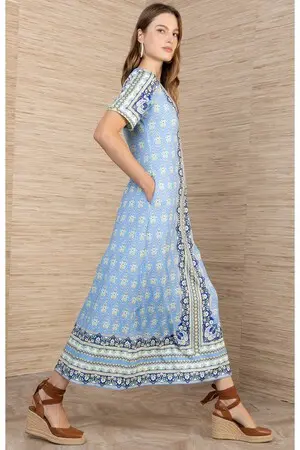 Hale Bob Bruna Jersey Dress Blue