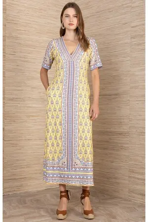Hale Bob Bruna Jersey Dress - Yellow