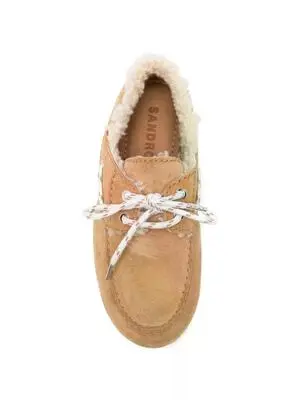 Sandro Suede Boat Shoes