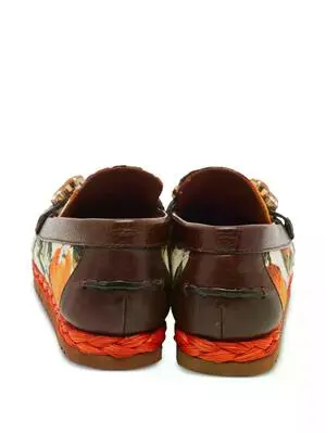 Dolce & Gabbana Crystal-embellished Brocade Loafers