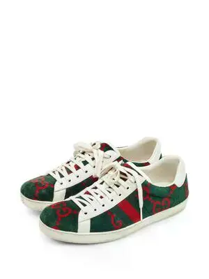 Gucci Ace Gg Terry-velvet Sneakers