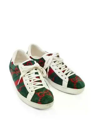 Gucci Ace Gg Terry-velvet Sneakers