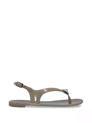 Casadei Embellished Thong Sandals - Neutrals