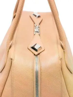 MINOBOSSI Abigail Pebbled-leather Tote Bag - Neutrals