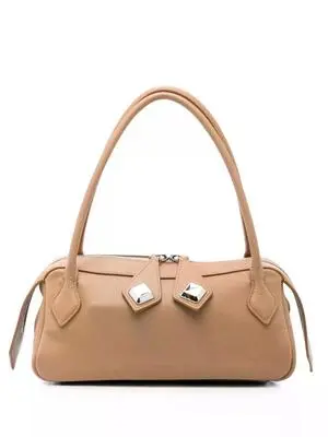 MINOBOSSI Small Anna Leather Shoulder Bag - Neutrals