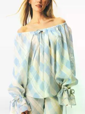 Sleeper Billowy-sleeve Blouse
