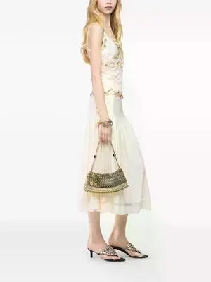 Rabanne Lace-embroidered V-neck Top