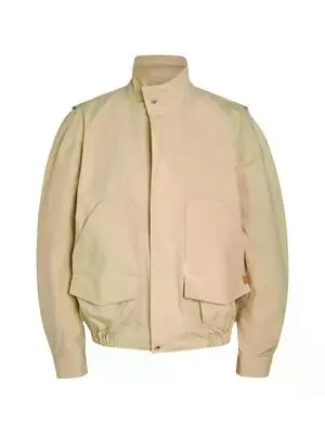 Calvin Klein Eucalyptus Funnel Neck Jacket - Neutrals