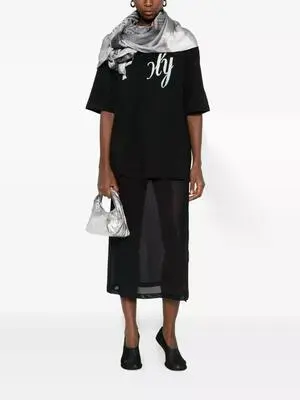 ANN DEMEULEMEESTER Asymmetrical Hem T-shirt