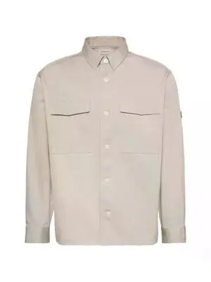 Calvin Klein Button-up Chest-pocket Overshirt - Neutrals