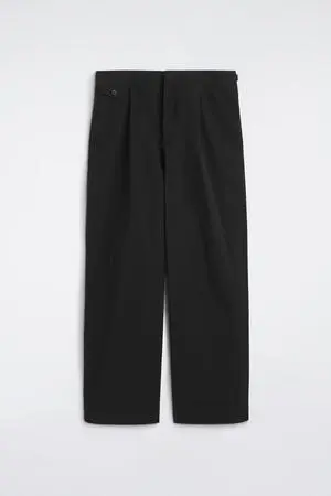 Cos Pocket-detail Relaxed-fit Wide-leg Pants - Black