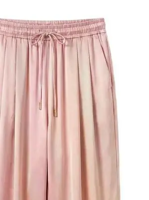 DANAMÉ Satin Finish Drawstring Trousers