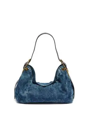 DIESEL® D-line Denim Shoulder Bag - Blue
