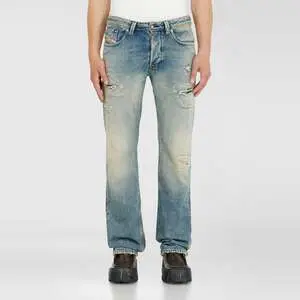 DIESEL® Larkee 1985 Regular Fit Low Waist Jeans With Button Fly - Blue