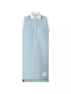 Thom Browne Sleeveless Polo Mini Dress