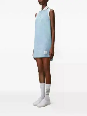 Thom Browne Sleeveless Polo Mini Dress