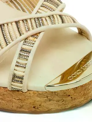 JIMMY CHOO Pandora Wedge Sandals