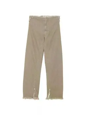 LITKOVSKA Frayed Split-hem Jeans