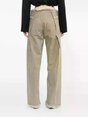 LITKOVSKA Frayed Split-hem Jeans