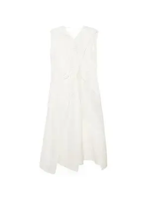 LITKOVSKA Layered Embroidered V-neck Dress