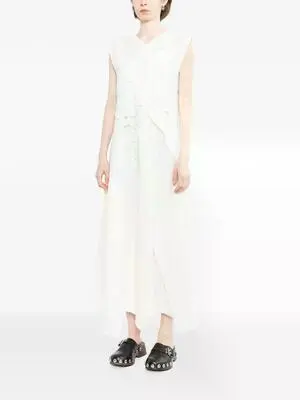 LITKOVSKA Layered Embroidered V-neck Dress