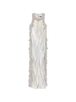 HAIKURE Toto Frayed-edge Dress - Silver
