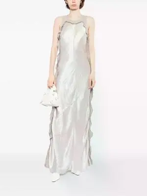 HAIKURE Toto Frayed-edge Dress - Silver
