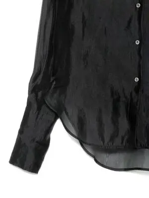 SYSTEM Sheer Scarf-tie Shirt