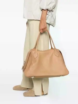 MINOBOSSI Abigail Large Pebbled Leather Tote Bag