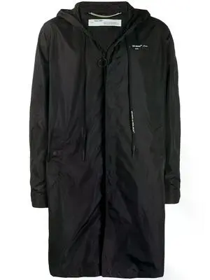 Off-White Hooded Rain Coat