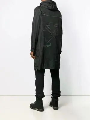 Off-White Hooded Rain Coat