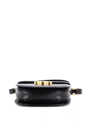 Celine Triomphe Besace Cléa Leather Shoulder Bag - Black