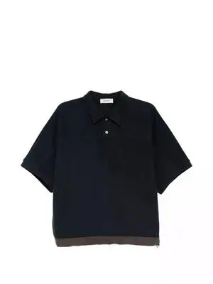 SYSTEM Colour-block Polo Shirt