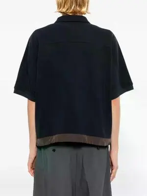 SYSTEM Colour-block Polo Shirt