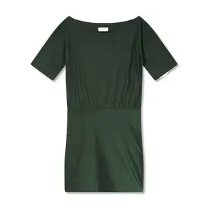 MARIANNE BY MARIE JORDANE Loulou Asymmetric T-shirt Dress - Green