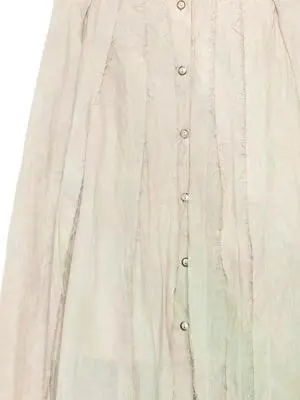 FORME D'EXPRESSION Raw-edged Pleated Skirt