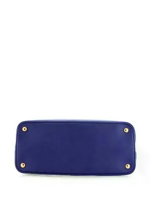 Prada Saffiano Leather Tote Bag - Blue