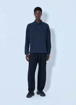 Stone Island Long Sleeve Polo Shirt - Blue
