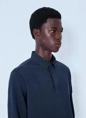 Stone Island Long Sleeve Polo Shirt - Blue