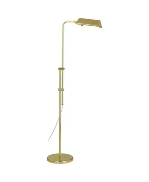 REGENCY HILL Traditional Adjustable Pharmacy Floor Lamp With Usb Charging Port 54" Tall For Living Room Reading House Bedroom - Gold