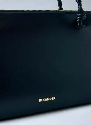 JIL SANDER Tangle Tent Leather Shoulder Bag